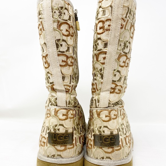 UGG | Shoes | Vintage Ugg Boots Monogram Rare Special Edition | Poshmark